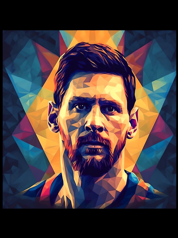 "Lionel Messi portrait vector art" Kids T-Shirt for Sale by ...