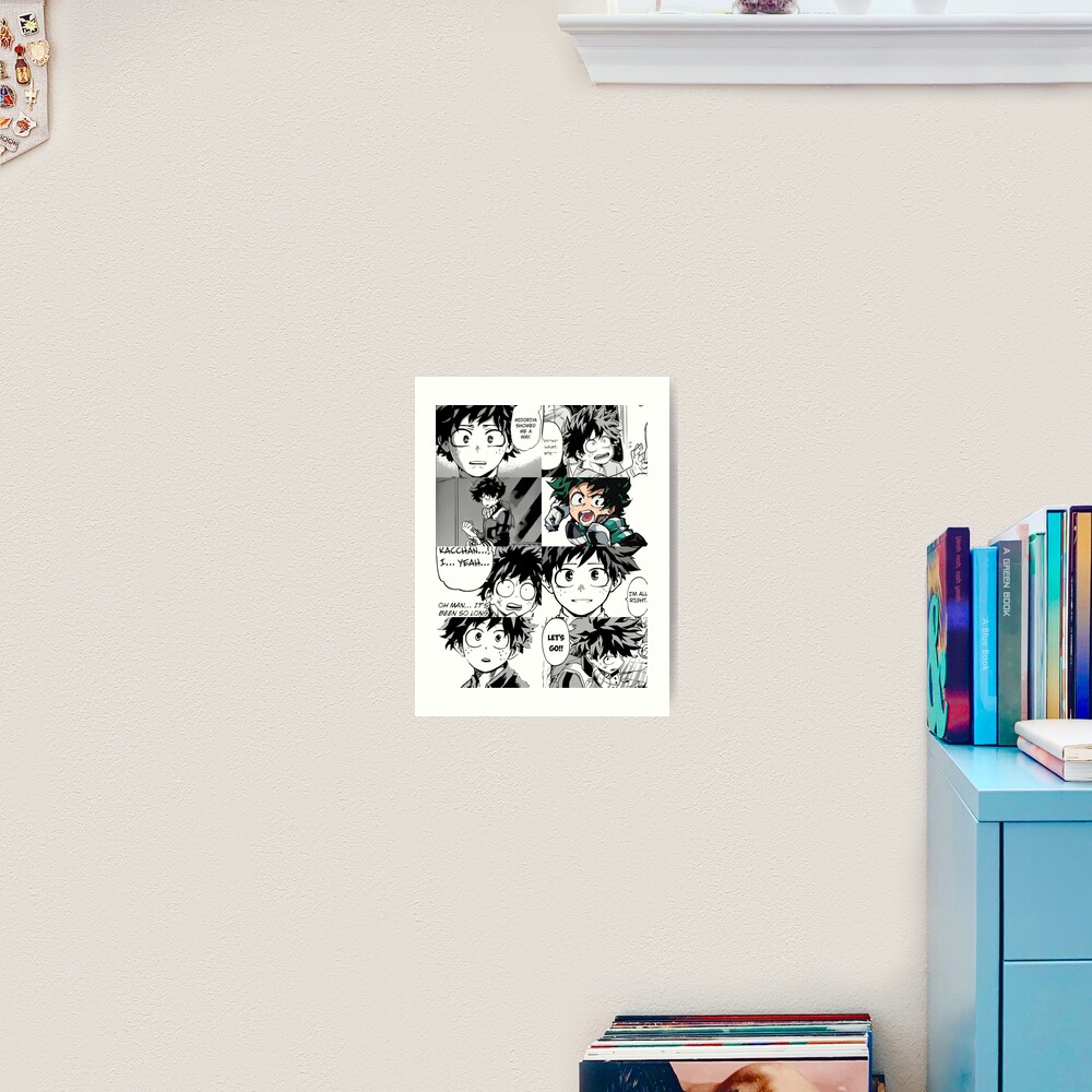 "Deku Variant Black and White Pattern My Hero Academia" Art Print by ...