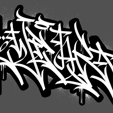 "Graffiti Calligraphy Logo Tag 2wear " Sticker for Sale by 2wear ...