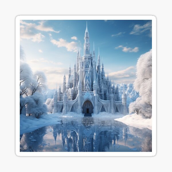 "Fantasy Ice Palace" Sticker for Sale by Luna-Art-Design | Redbubble