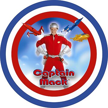 "Sky Rocket Superhero - Captain Mack" Sticker for Sale by Captain Mack ...
