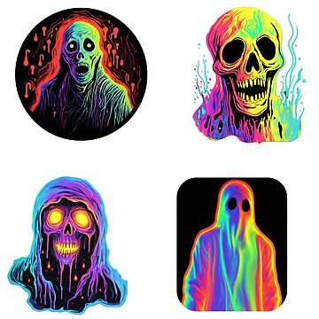 "Artistic Ghost Pack" Sticker for Sale by ryansplan | Redbubble