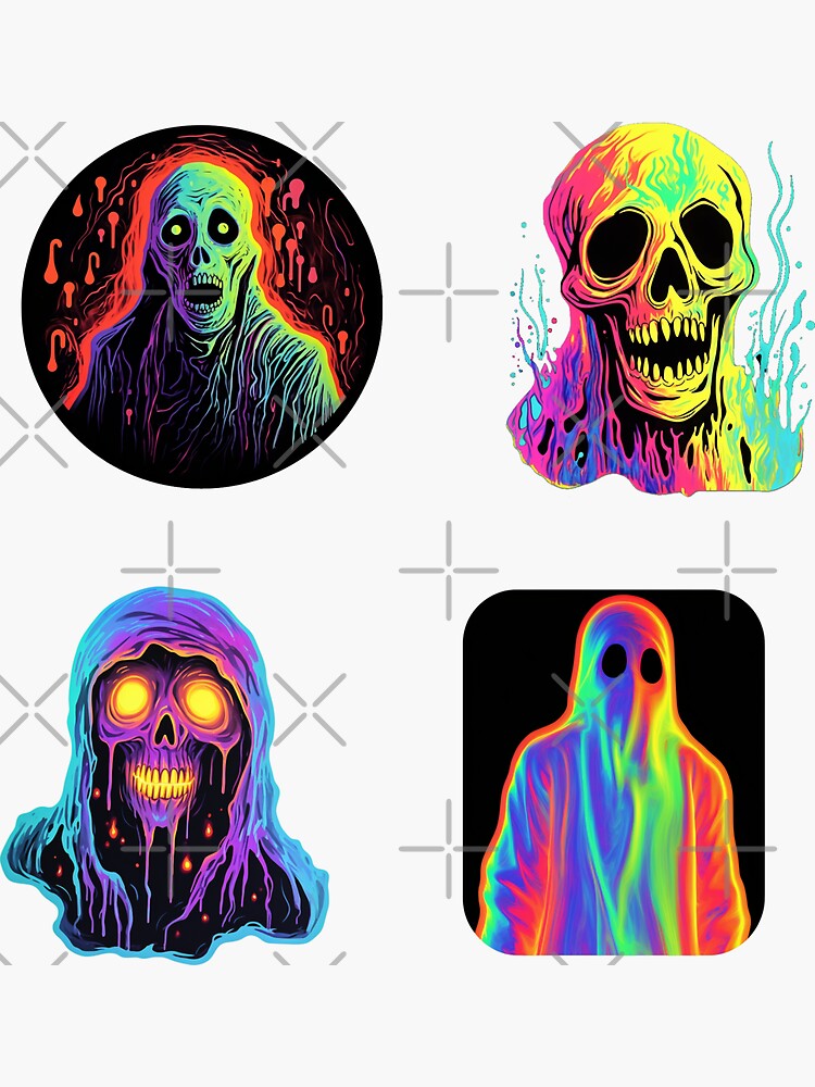 "Artistic Ghost Pack" Sticker for Sale by ryansplan | Redbubble