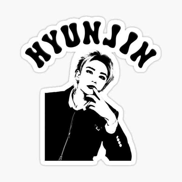 "Hyunjin from Straykids" Sticker for Sale by SakuraENT | Redbubble