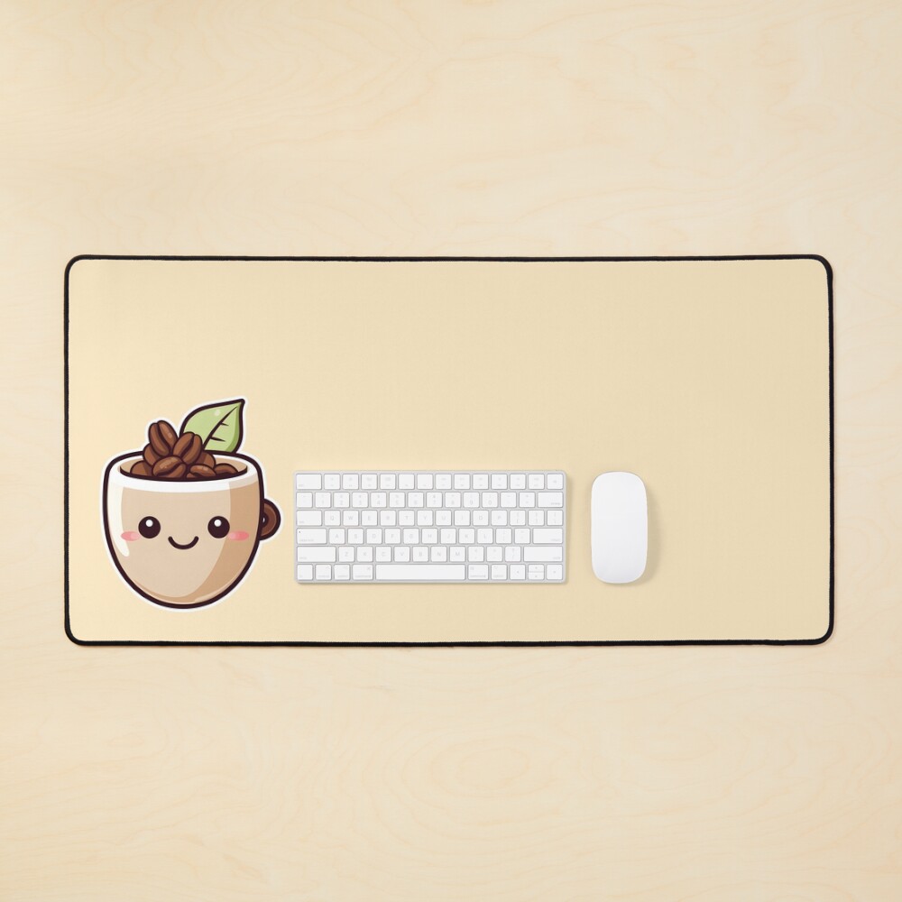 "Coffee Cuddles: Kawaii "Coffee Bean and Mug"" Poster for Sale by ...