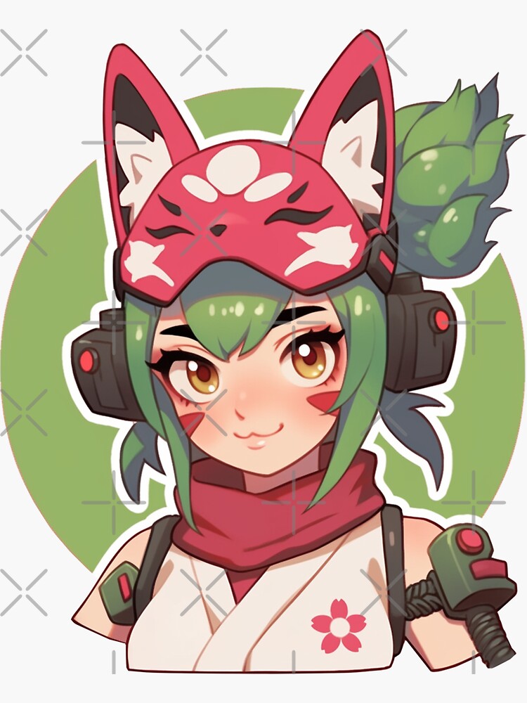 "Cute Kiriko" Sticker for Sale by SchellStation | Redbubble