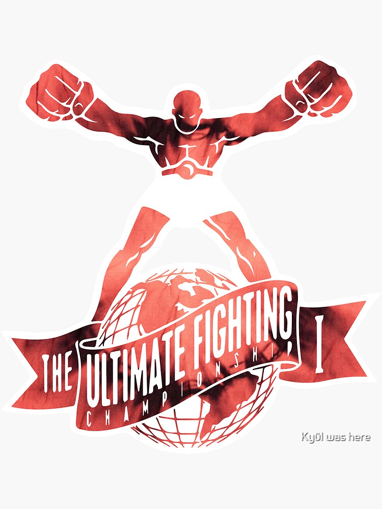"Old UFC Logo Red Spiral Tie Dye White" Sticker for Sale by Kyül was ...