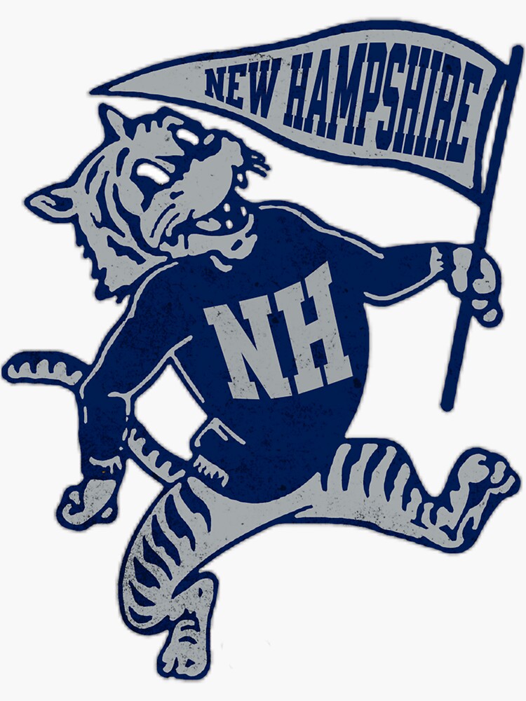 "New Hampshire Vintage Logo Throwback Collegiate" Sticker for Sale by ...
