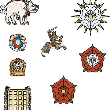"War of the Roses Sticker Pack" Sticker for Sale by abshierartwork ...