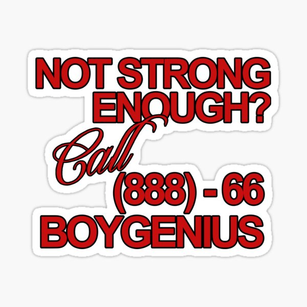 "Not Strong Enough" Sticker for Sale by Niccie Josephine | Redbubble