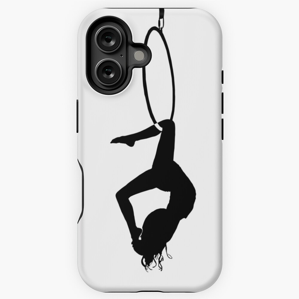 "Aerial Hoop/ Lyra Silhouette" Sticker for Sale by AbsurdiaLabs | Redbubble