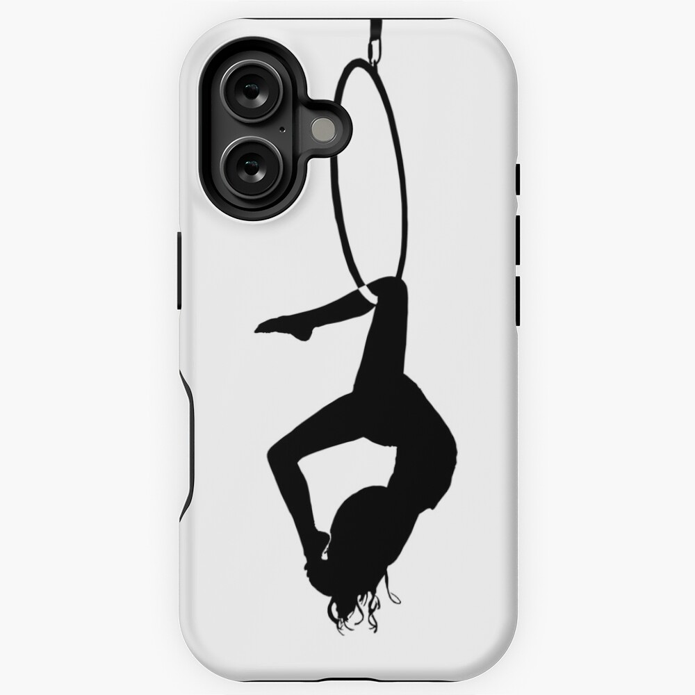 "Aerial Hoop/ Lyra Silhouette" Sticker for Sale by AbsurdiaLabs | Redbubble