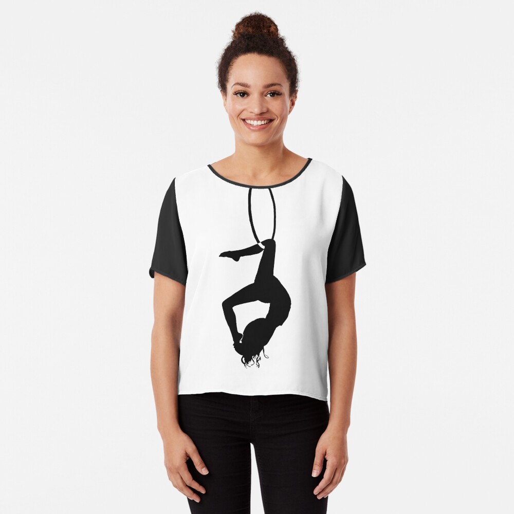 "Aerial Hoop/ Lyra Silhouette" Sticker for Sale by AbsurdiaLabs | Redbubble