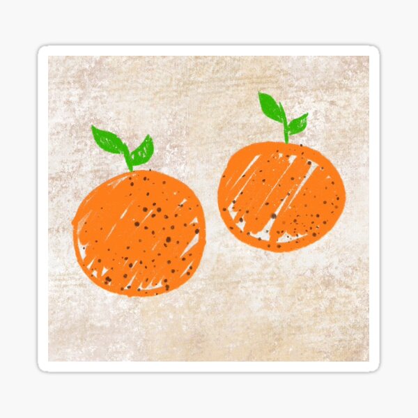 "Tangerines" Sticker for Sale by MateaMihaljevic | Redbubble