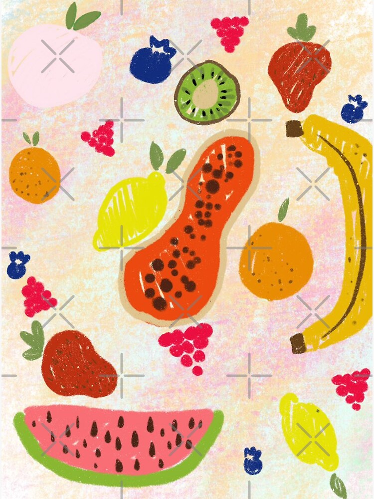 "Simple Fruit Collage" Sticker for Sale by MateaMihaljevic | Redbubble