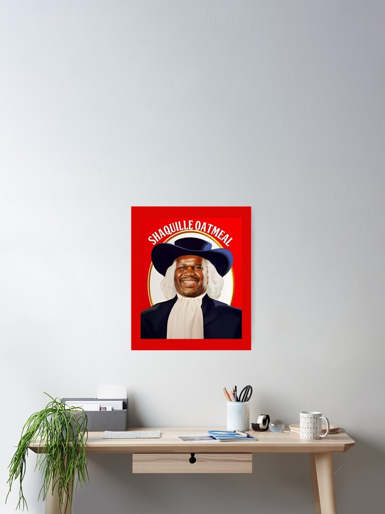 "Shaquille Oatmeal Meme" Poster for Sale by williamsethan | Redbubble