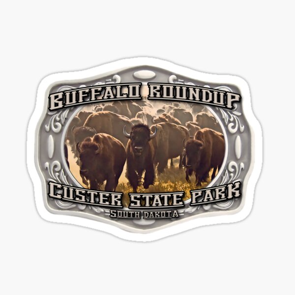 "Custer State Park Buffalo Roundup " Sticker for Sale by gmcpwqldd52 ...