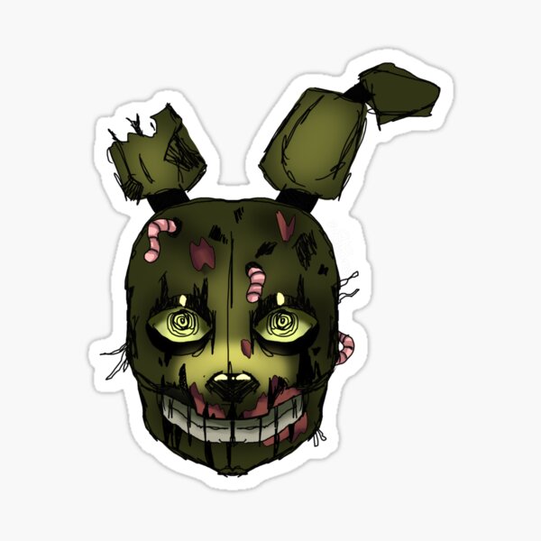 "Springtrap." Sticker for Sale by 20silverbullet23 Light | Redbubble