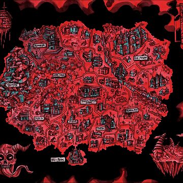 "Dorohedoro map - Sorcerers' world" Sticker for Sale by Melss-jpg ...