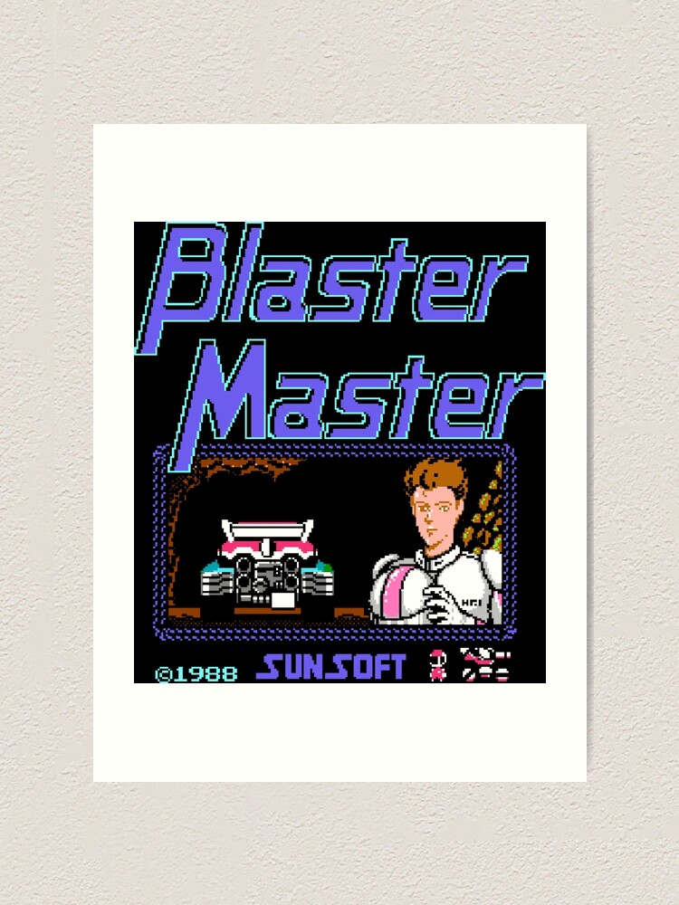 "Blaster Master - 8-Bit Title by PixelRetro" Art Print for Sale by ...
