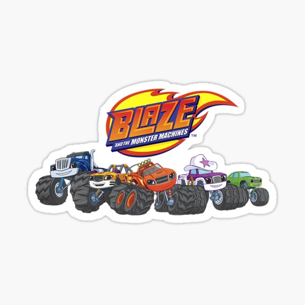 "Blaze And The Monster Machines Group Shot" Sticker for Sale by ...