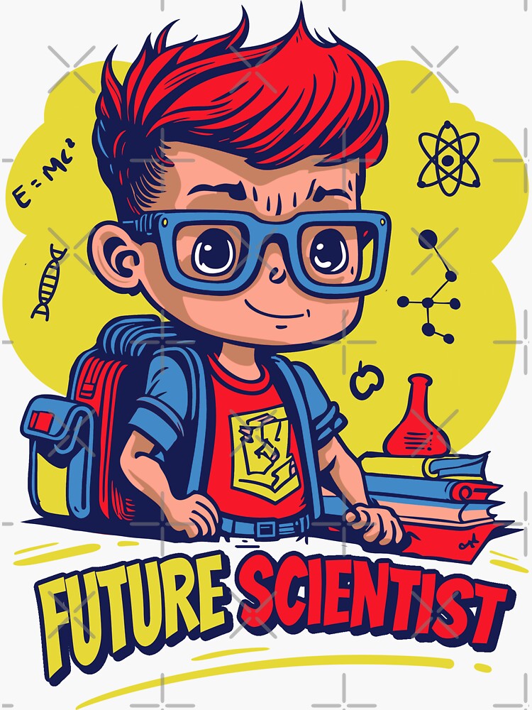 "Future Scientist" Sticker for Sale by IcalsaidArt | Redbubble