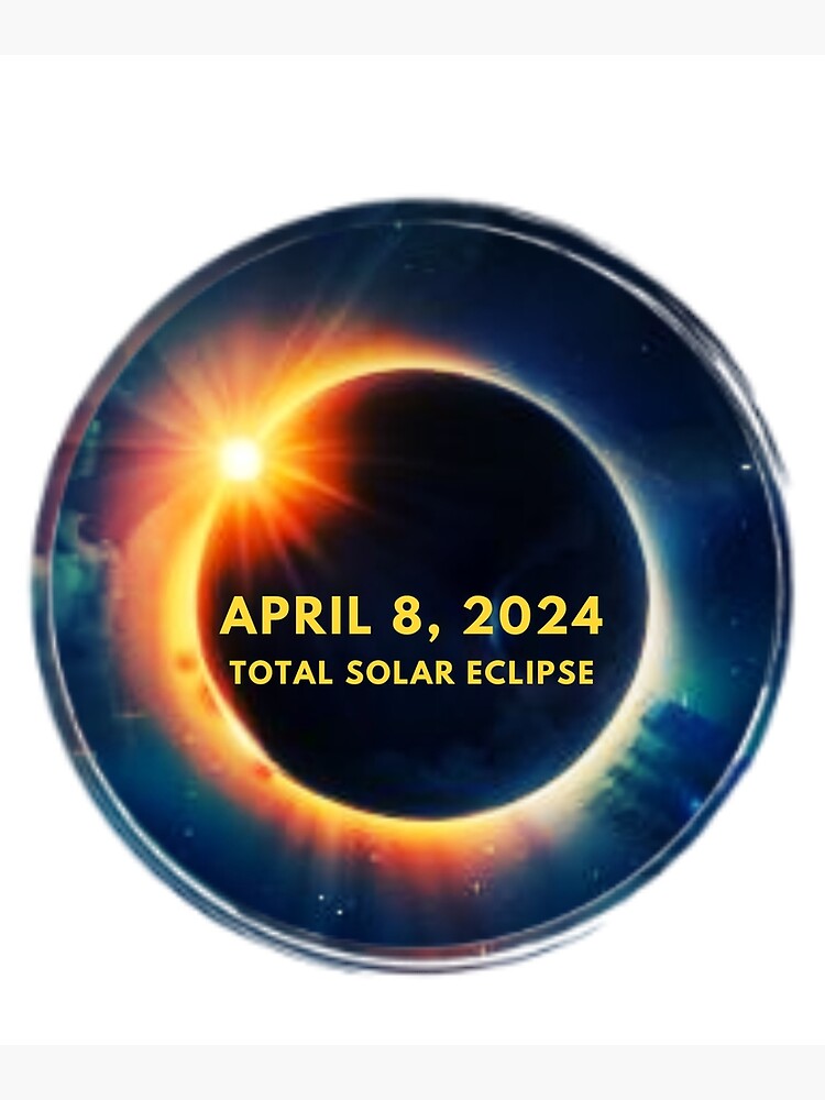 "April 8, 2024 Solar Eclipse" Greeting Card for Sale by gillys | Redbubble