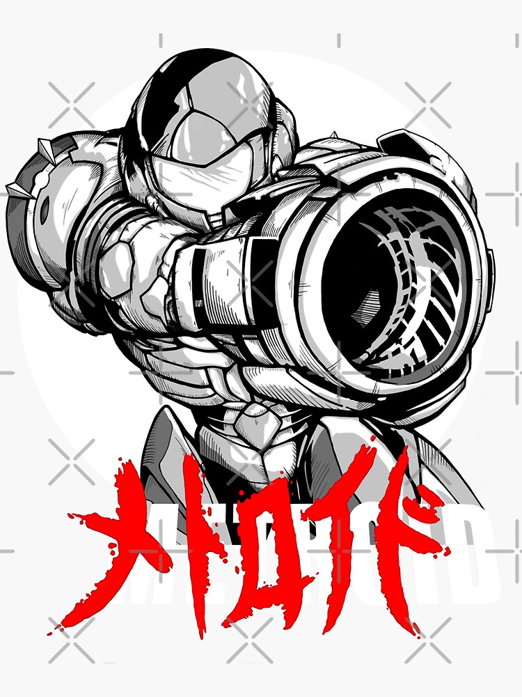 "metroid" Sticker for Sale by Mine7 | Redbubble
