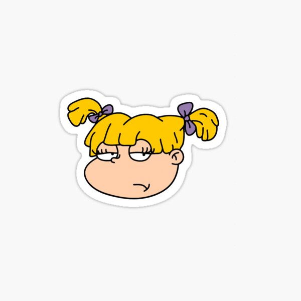 "angelica rugrats" Sticker for Sale by rianroblewski | Redbubble