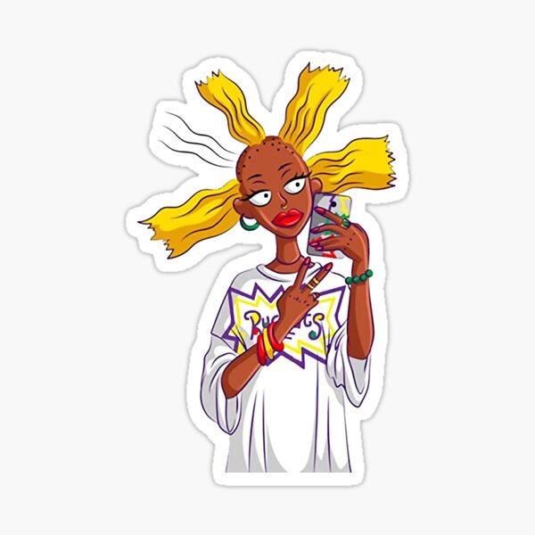 "Black cynthia rugrats" Sticker for Sale by rianroblewski | Redbubble