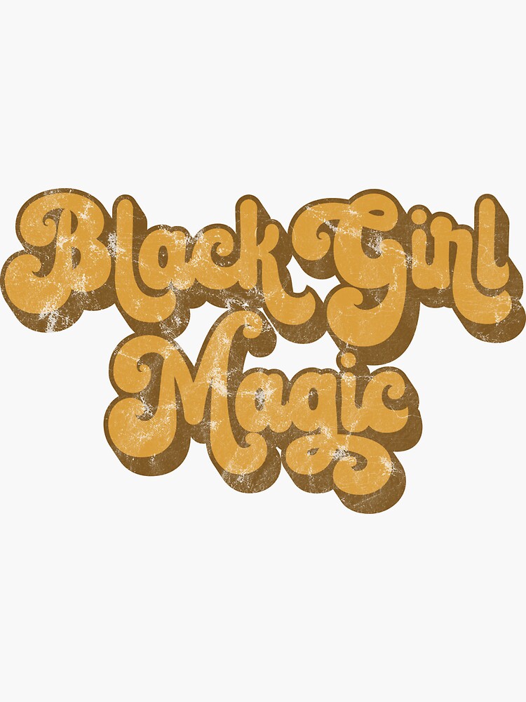 "Black Girl Magic" Sticker for Sale by ECStudios | Redbubble