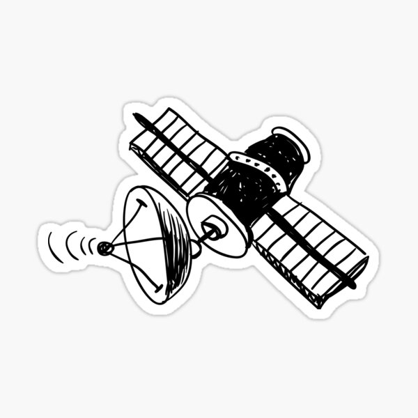 "satellite" Sticker for Sale by mehmetemin | Redbubble
