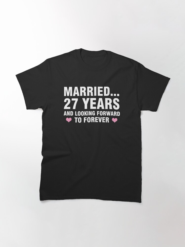 27th Wedding Anniversary Gifts For Him Her Couples Shirt T shirt By 27th-wedding-anniversary-gifts-for-him-her-couples-shirt-t-shirt-by