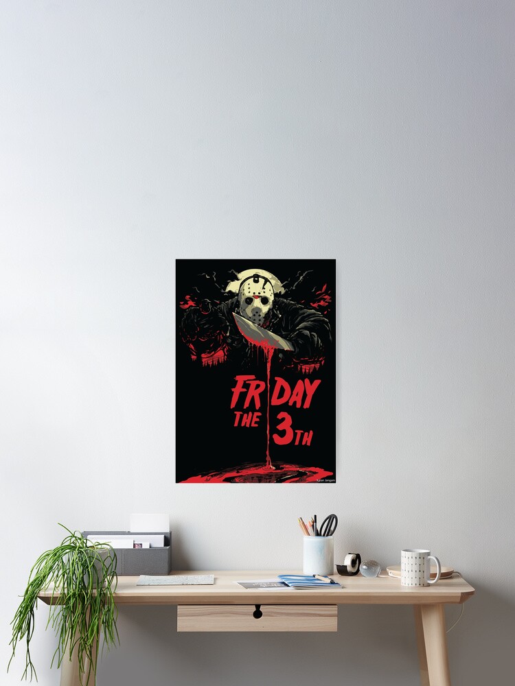 "Friday The 13th The Design" Poster for Sale by karanjangam | Redbubble