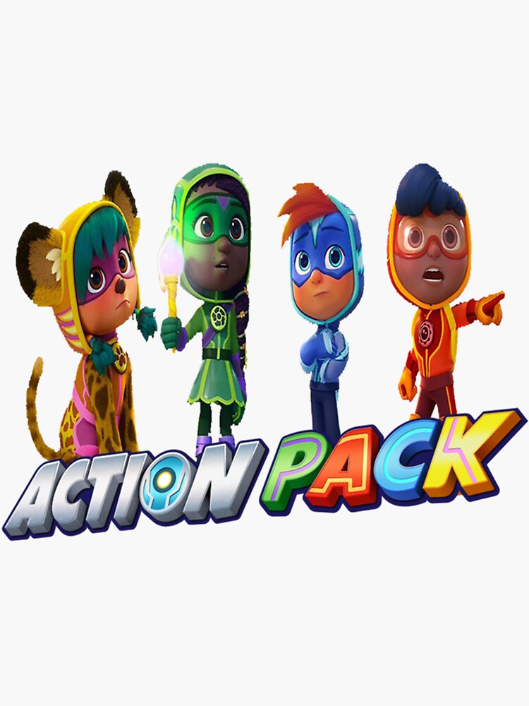 "action pack characters Funny action pack cartoon gift for kids ...