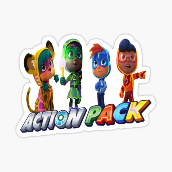 "action pack characters Funny action pack cartoon gift for kids ...