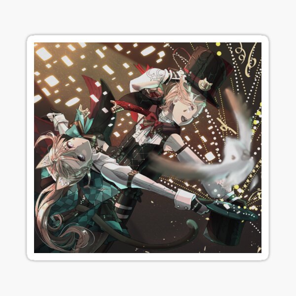 "Lyney & Lynette" Sticker by memphisdoesart | Redbubble