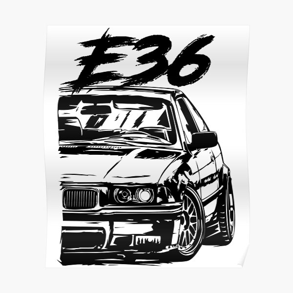 Bmw E36 Posters | Redbubble