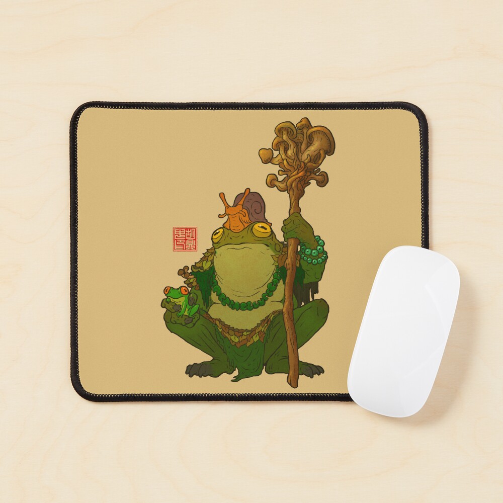 "Frog Druid Shaman Witch Doctor" Sticker for Sale by DingHuArt | Redbubble