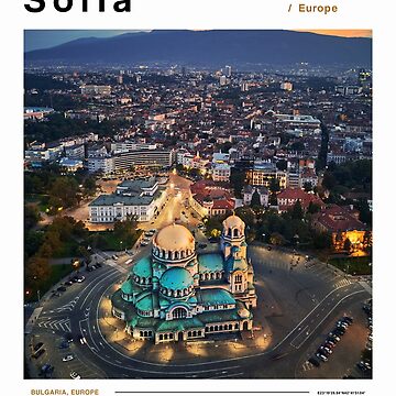 "Sofia poster landscape" Stickerundefined by paulrommer | Redbubble