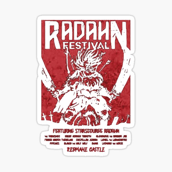 "Elden Ring - Dark Red Radahn Festival" Sticker for Sale by LavernaToy ...