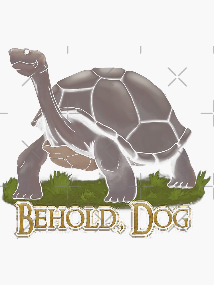 "Behold Elden Ring Turtle Dog" Sticker for Sale by LavernaToy | Redbubble
