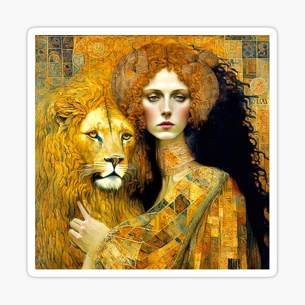 "Redhaired Women With Leon" Sticker for Sale by LanaGustavsson | Redbubble