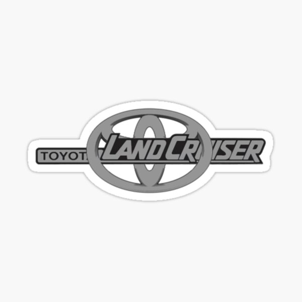 "Toyota and Landcruiser Logo" Sticker for Sale by JasmineLotused ...