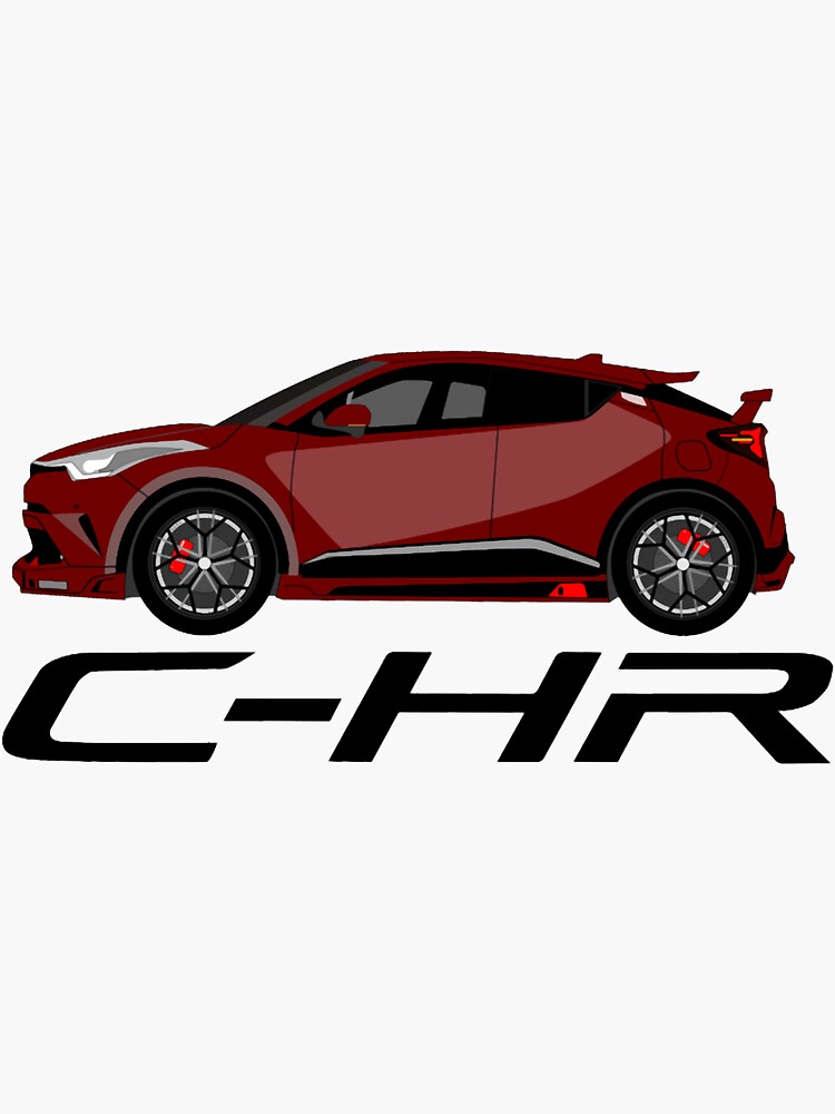 "TOYOTA CHR Fan Club - Normal Red version" Sticker for Sale by ...