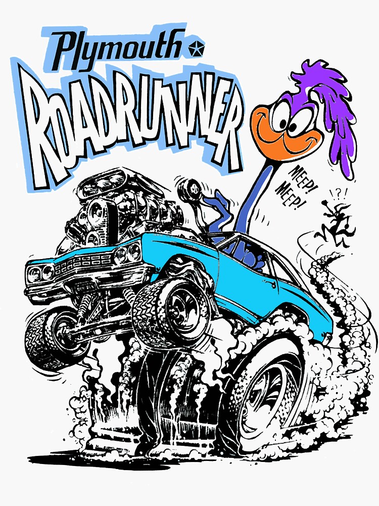 "1969 Plymouth Roadrunner " Sticker for Sale by mikail-troxellz | Redbubble