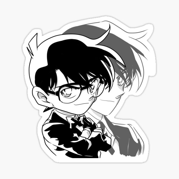 "DETECTIVE CONAN" Sticker for Sale by majotoyokai | Redbubble