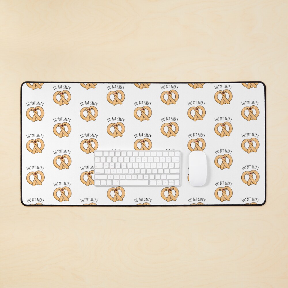 "A Lil Bit Salty Funny Pretzel Puns " Sticker for Sale by punnybone ...