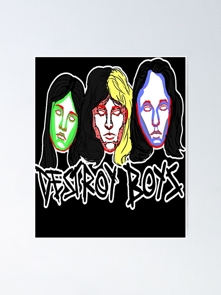 "amazing logos rock band destroy boys band " Poster for Sale by ...
