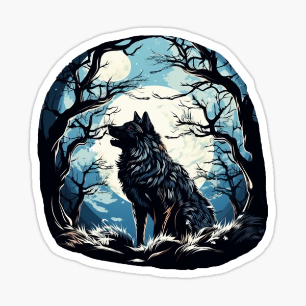 "Snarling wolf, alone aware alpha wolf howling to the moon in snow ...